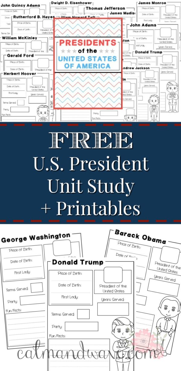 George Washington | Homeschool Unit Study American Presidents | Social ...