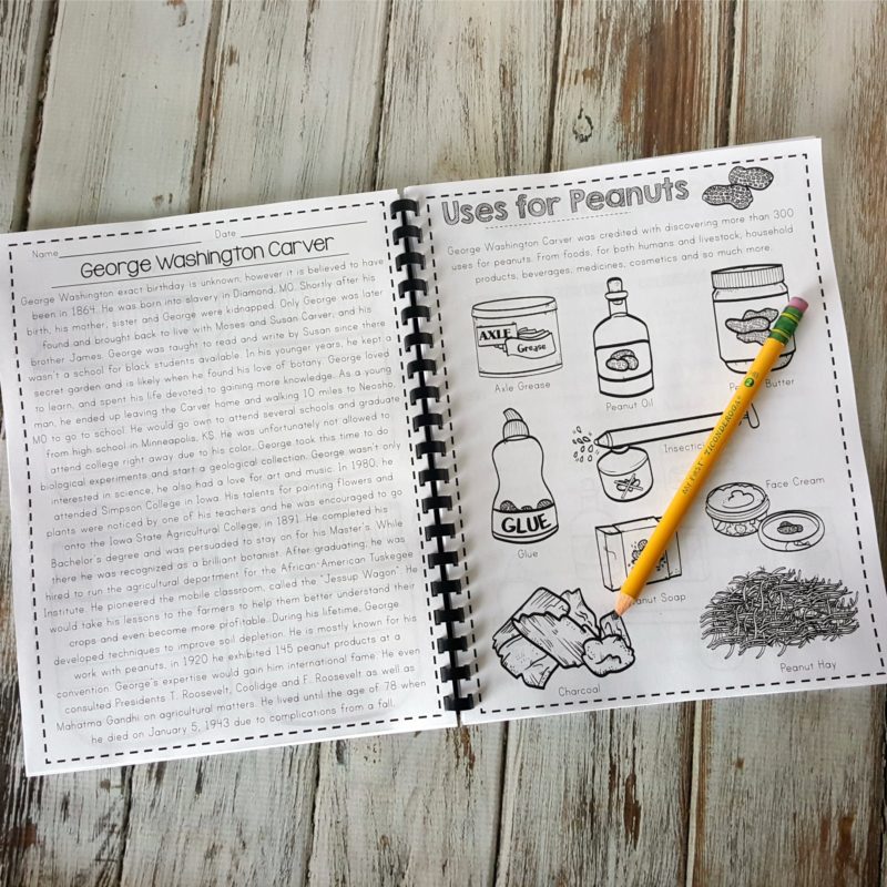 George Washington Carver Thematic Unit | Unit Study | Homeschool ...