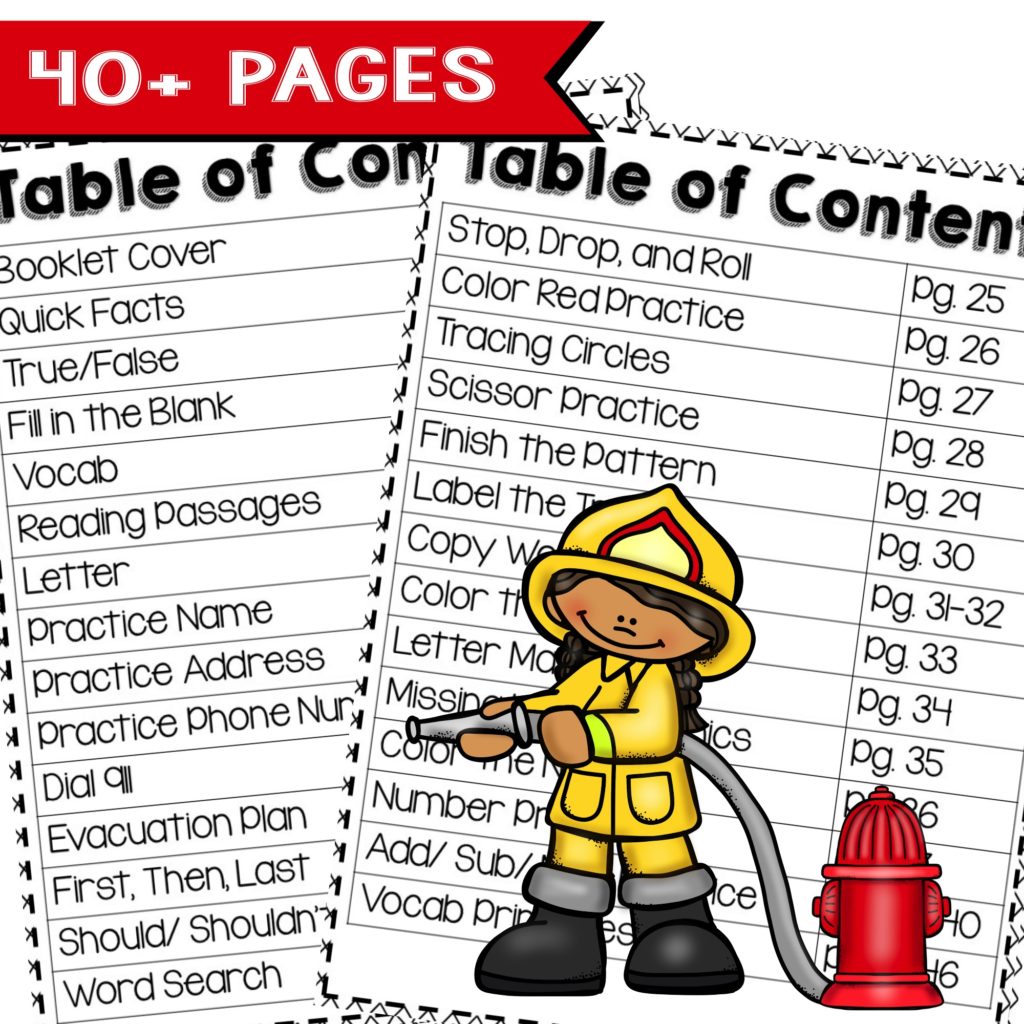 Fire Safety Thematic Unit Study - Calm & Wave