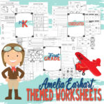 Amelia Earhart Unit Study | Thematic Unit |Printable | Worksheets ...