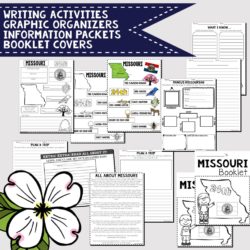 Missouri Unit Study with Lapbook / Interactive Notebook Pages - Calm & Wave