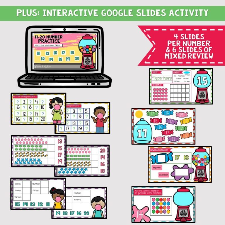 11 - 20 Number Practice Worksheets | Homeschool | Printables | Digital ...