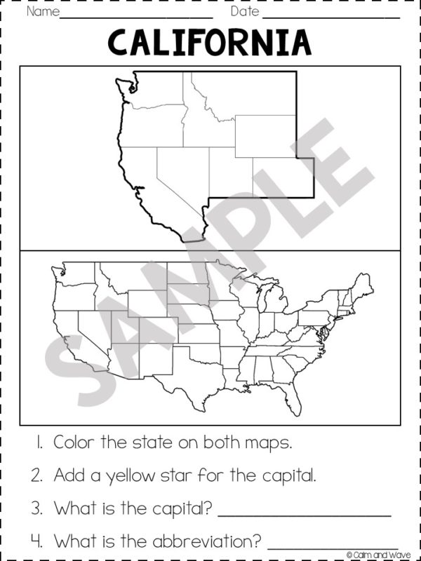 United States Regions Worksheets and Printables | Homeschool ...
