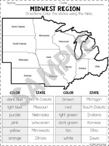 United States Regions Worksheets and Printables | Homeschool ...