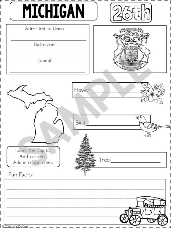 United States Facts Worksheets and Printables | Homeschool | Geography ...