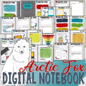 FREE Arctic Fox Digital Interactive Notebook | Homeschool| Science ...