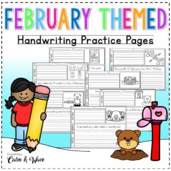 February Themed Handwriting Worksheets | Copywork | Printables ...