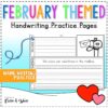 February Themed Handwriting Worksheets | Copywork | Printables ...