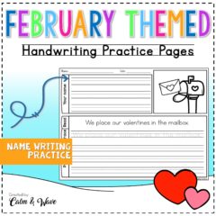 February Themed Handwriting Worksheets | Copywork | Printables ...