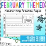 February Themed Handwriting Worksheets | Copywork | Printables ...