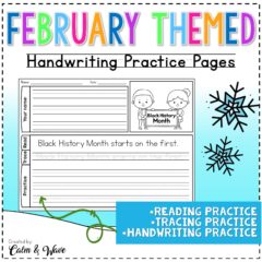 February Themed Handwriting Worksheets | Copywork | Printables ...