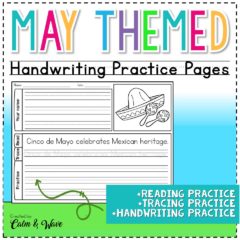 May Themed Handwriting Practice | Copywork | First Grade | Homeschool ...
