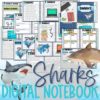 Sharks Digital Interactive Notebook | Sharks Unit Study | Homeschool ...