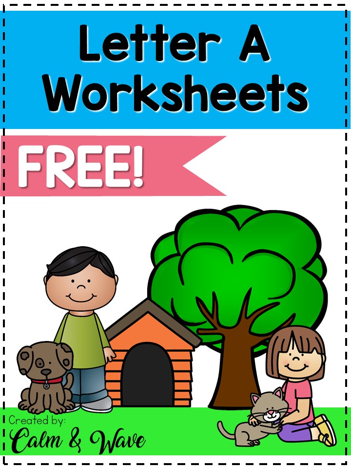 Free Letter A Practice Worksheet Printables - Calm & Wave