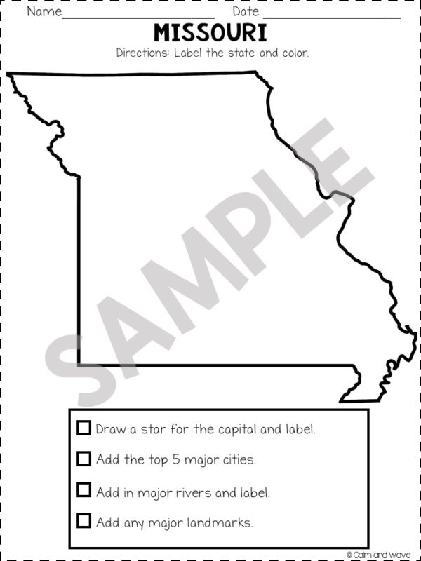 Missouri Unit Study with Lapbook / Interactive Notebook with Digital ...