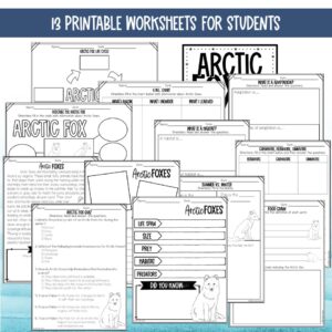 Digital Interactive Arctic Fox Notebook for Homeschool or Distance ...