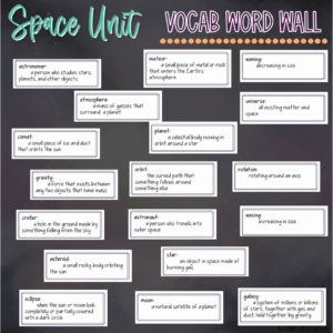 Space Unit Study with Printable Worksheets - Calm & Wave